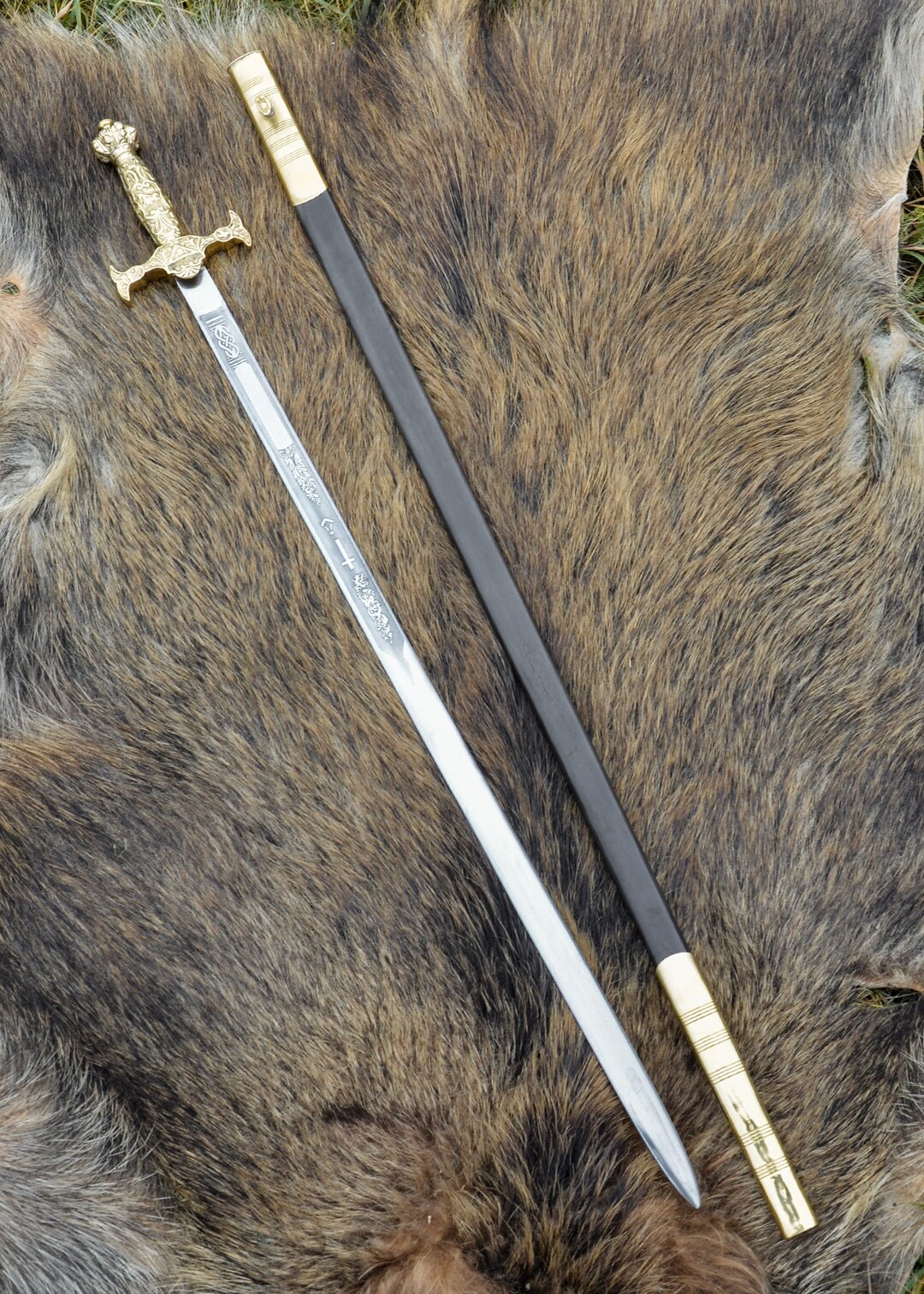 Masonic Ceremonial Sword With Scabbard - Etsy