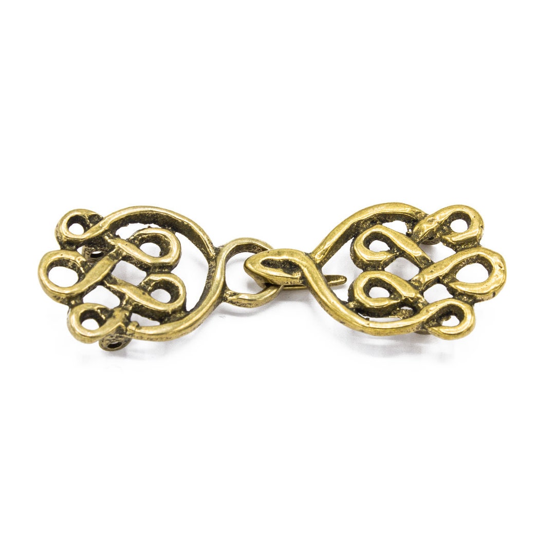 Medieval Coat Clasp Hook Eyelet Knot Pattern - Etsy