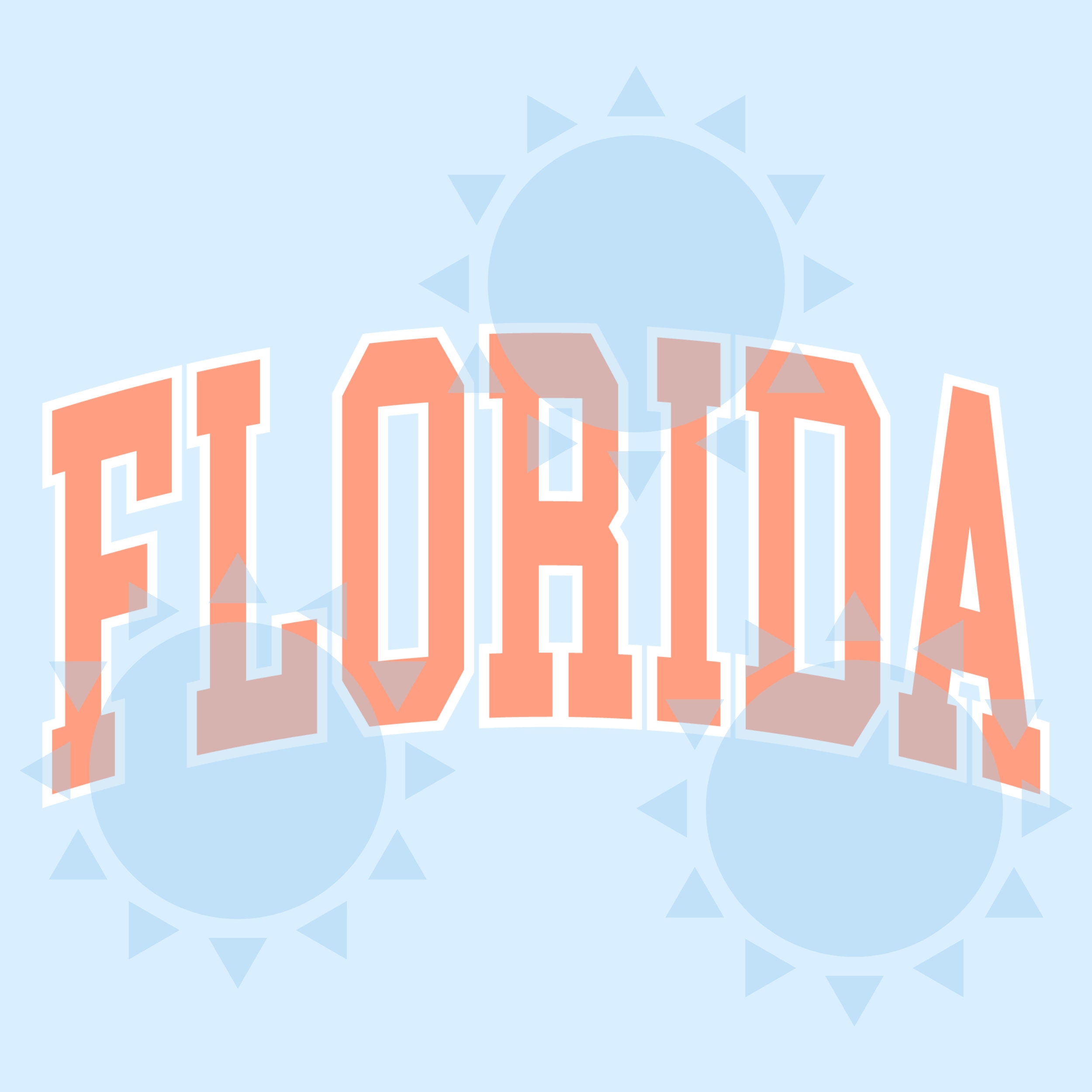 Florida File SVG Florida Collegiate Font Digital File Varsity Font ...