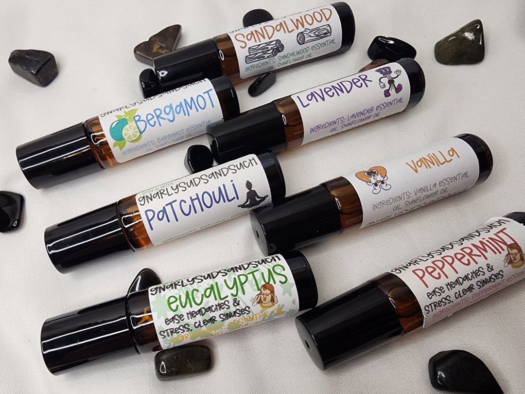 Essential Oil Roller Choose Your Scent Aromatherapy Roller Natural ...