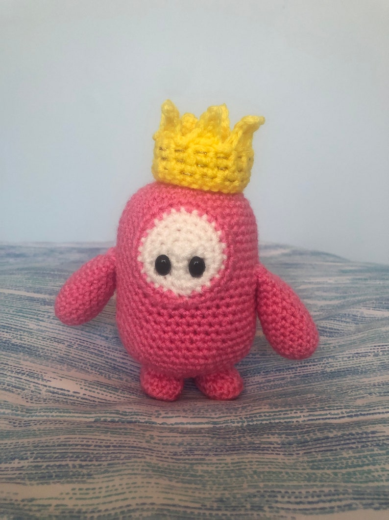 Crochet Fall Guys Plush (with or Without Removable Crown) - Etsy
