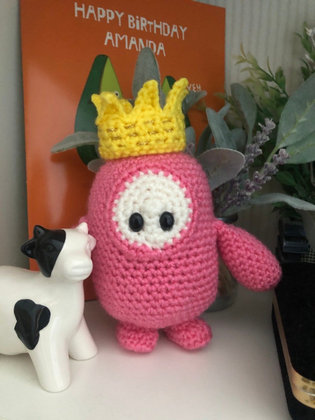Crochet Fall Guys Plush (with or Without Removable Crown) - Etsy