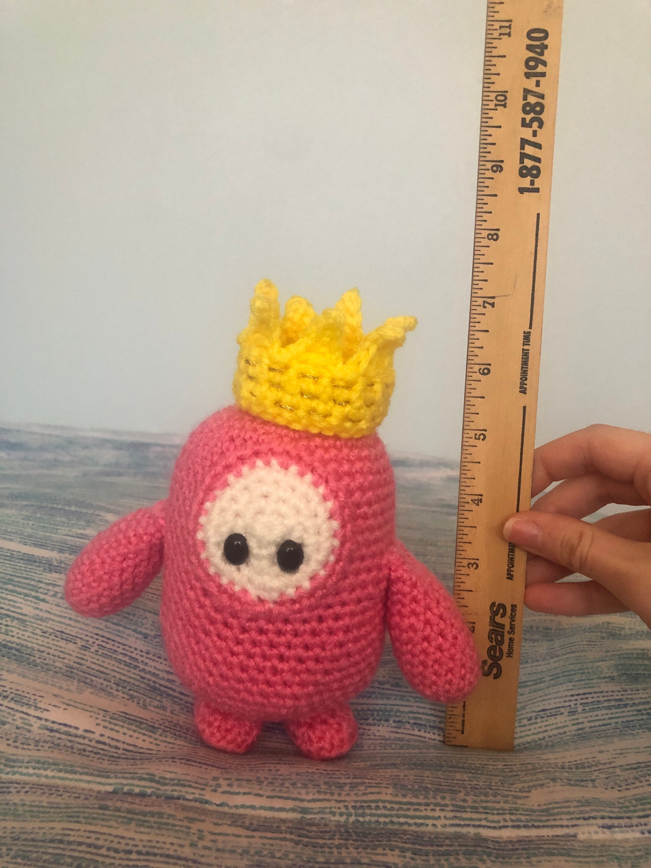 Crochet Fall Guys Plush (with or Without Removable Crown) - Etsy