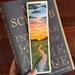 Hand Painted Watercolor Bookmark | Sunset & River | Colorful Scenery - Etsy