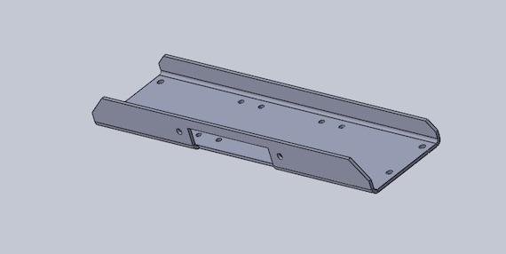 Universal Midframe Winch Mount DXF/CAD Files | Etsy