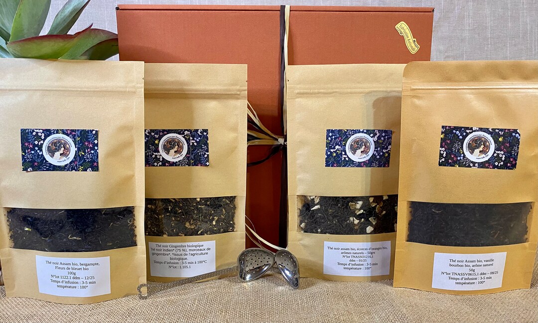 Organic Tea Box Organic Black Tea Discovery Box - Etsy