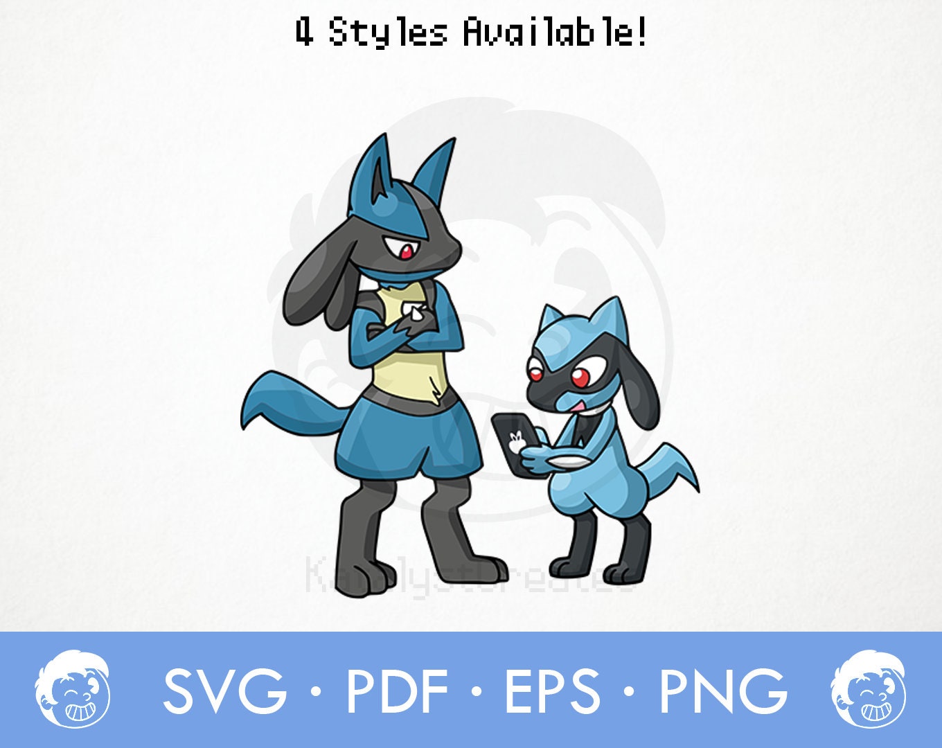Cute Riolu And Lucario