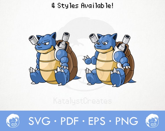 Blastoise SVG PNG EPS Bundle Pokemon Svg Png Vector Pack - Etsy España