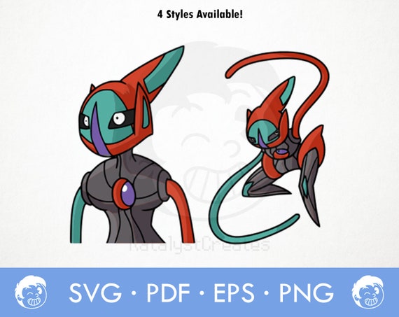 High Quality Pokemon Deoxys Speed Form SVG PNG 300 Dpi