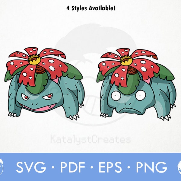 Venusaur Clipart - Etsy