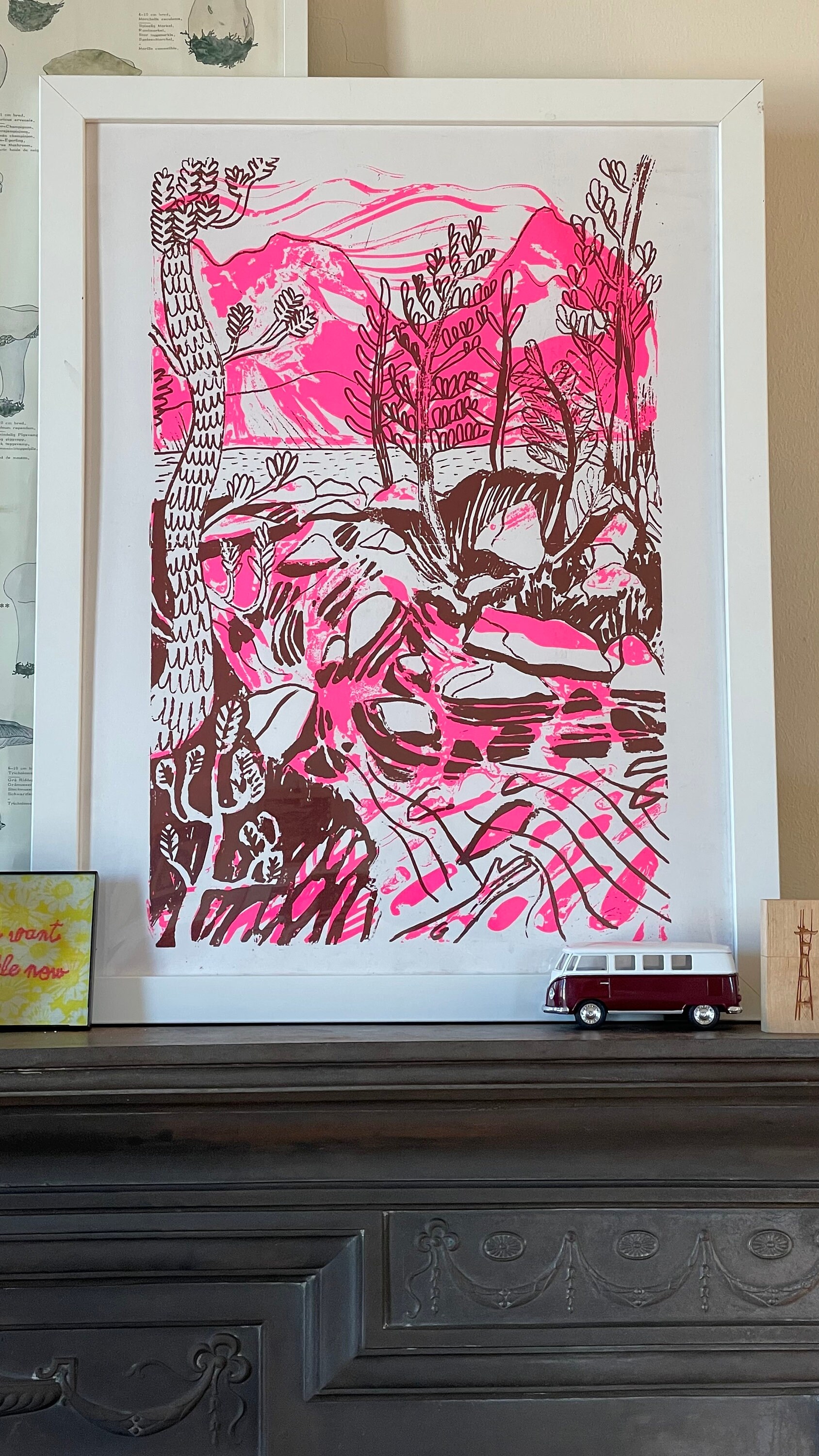 Alpenglow Yosemite Screen Print - Etsy UK