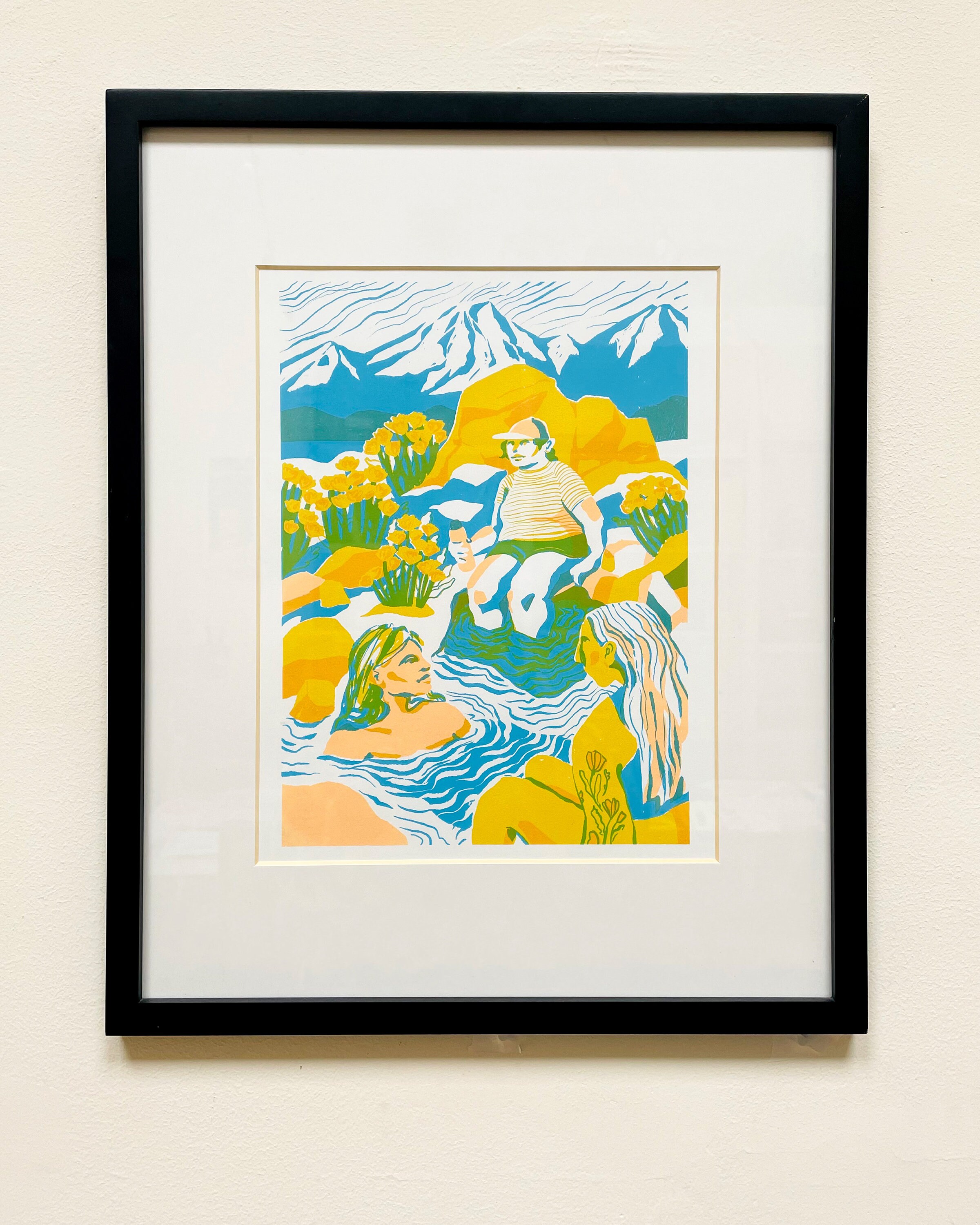 Eastern Sierra Hot Springs Friends Silkscreen Print - Etsy