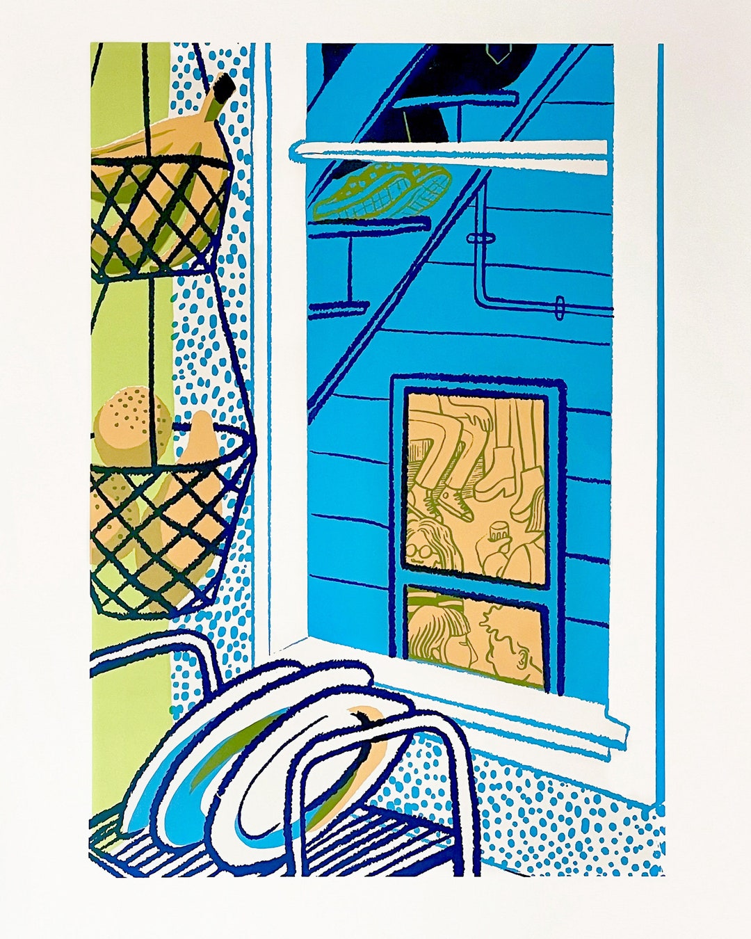 Neighbors Silkscreen Print - Etsy