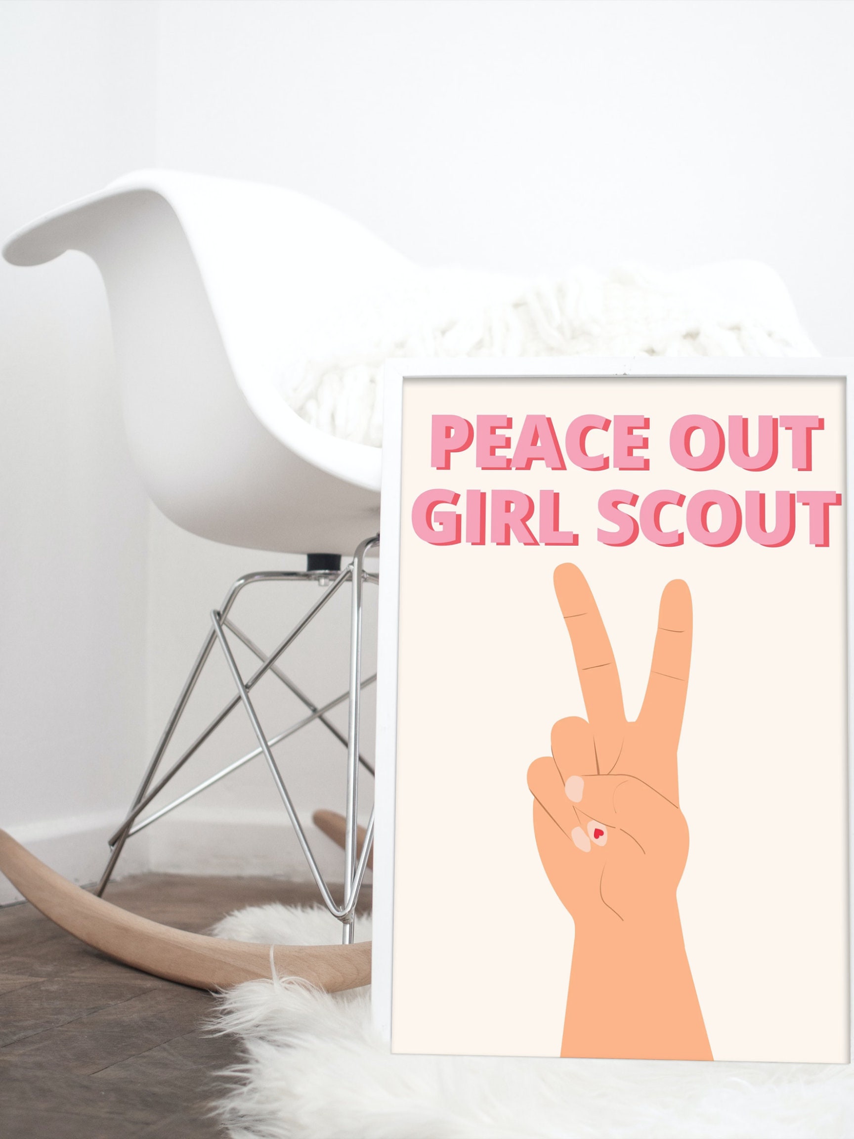 Peace Out Girl Scout