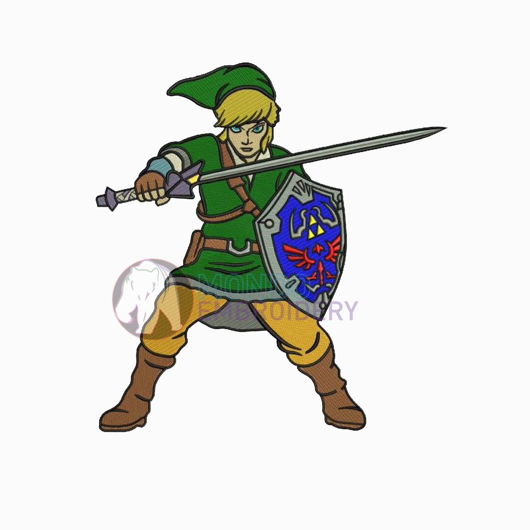 Zelda Machine Embroidery Design - Link - Instant Download*** (machine ...