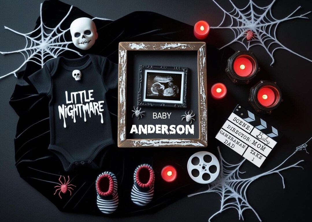Horror Movie-themed Baby Announcement | Digital Pregnancy Reveal ...