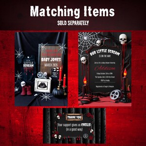 Horror Movie Baby Announcement | Spooky Halloween Theme | Editable ...