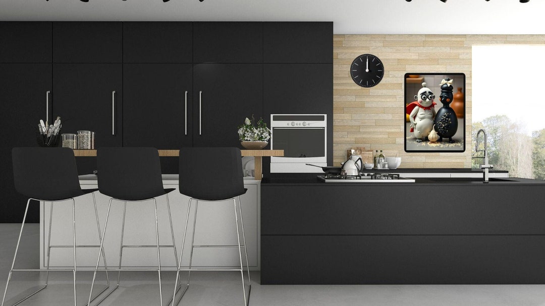 Salt, Pepper, and Garlic Wall Art, Flavor Claymation Kitchen Art Decor ...