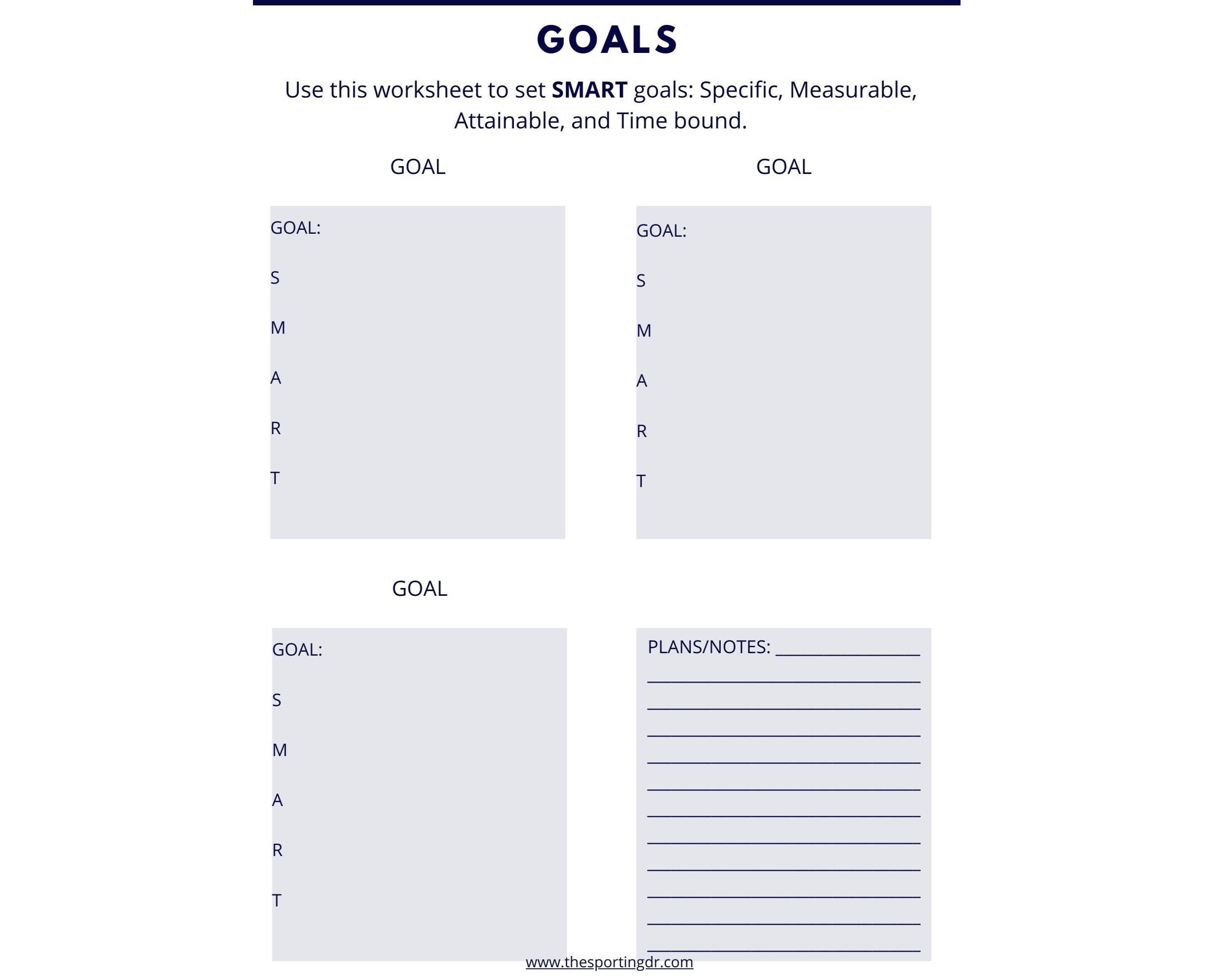 SMART Goals Worksheet Simple Fillable Guide Reusable - Etsy