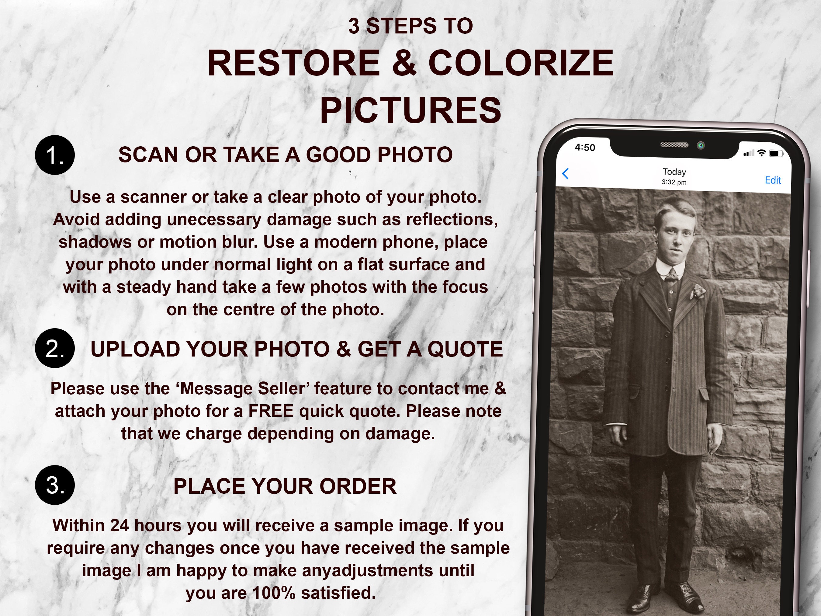 Add Colour to Old Photo Restoration Colorize Vintage Image Restore Old ...