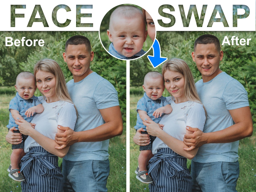 Face Swap Photo Edit Photo Retouch Family Photos Change Face Photo Replace Face Photoshop ...