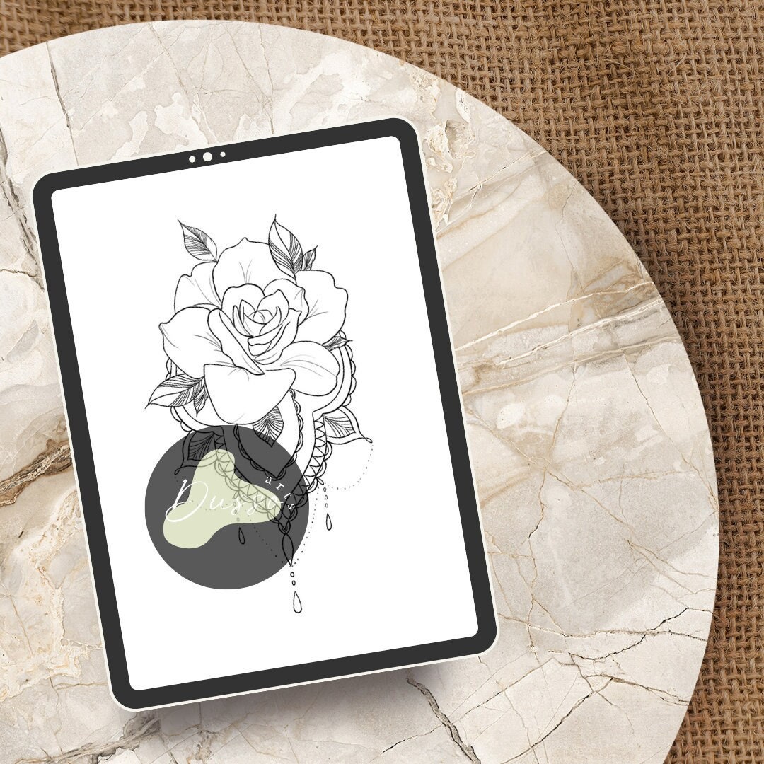 Ankle to Foot Rose and Mandala Tattoo Design for Women Tattoo Drawing ...