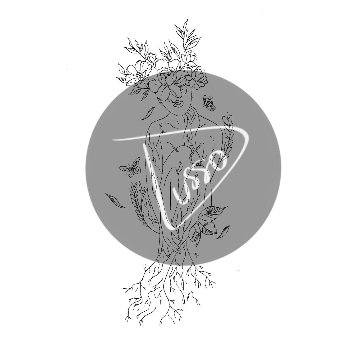 Mother Nature Symbol Tattoo