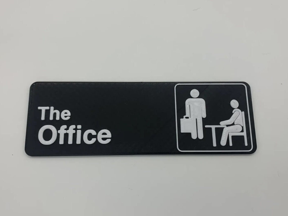 The Office TV Show Sign for Door or Wall | 3D Printed Sign From Tv Show ...
