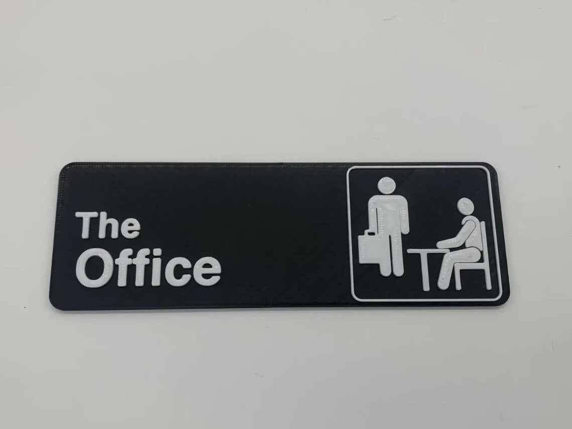 The Office TV Show Sign for Door or Wall | 3D Printed Sign From Tv Show ...
