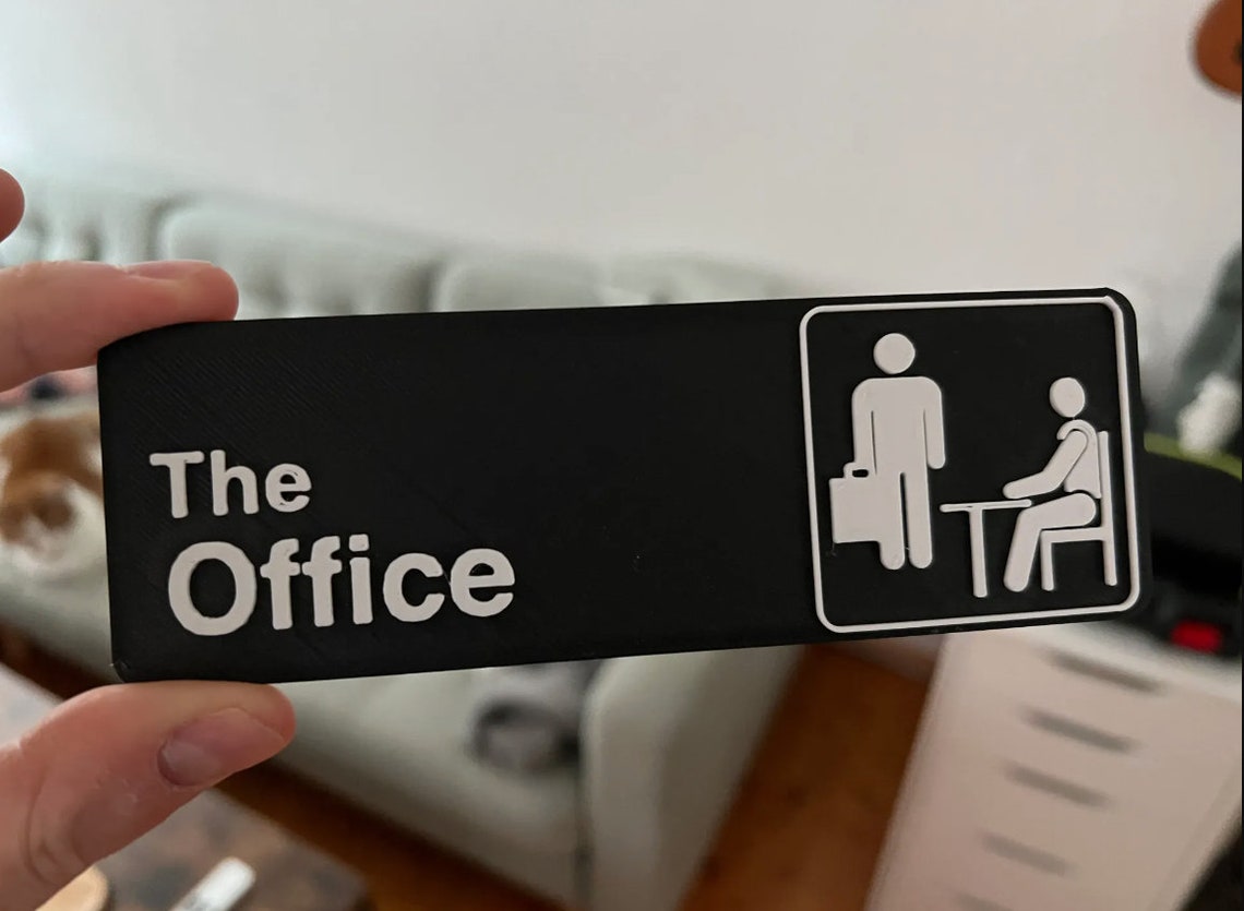 The Office TV Show Sign for Door or Wall | 3D Printed Sign From Tv Show ...
