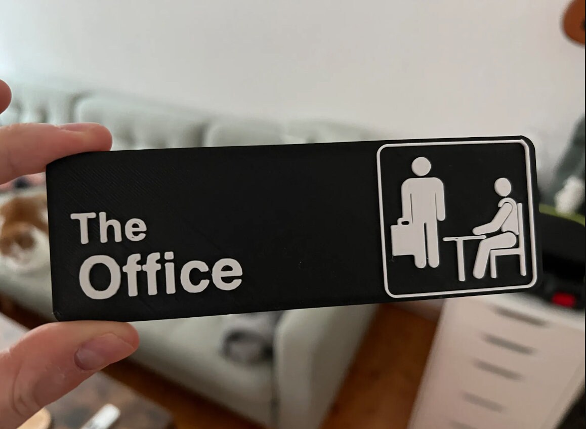 The Office TV Show Sign for Door or Wall | 3D Printed Sign From Tv Show ...