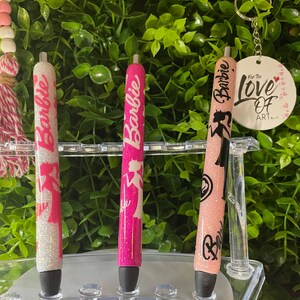 Bichota Barbie Pen Bichota Pen Epoxy Pen Barbie Inspired Pen Glitter ...