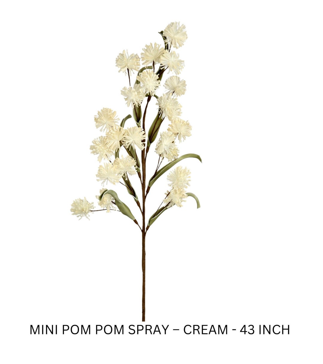 Mini Pom Pom Wild Flowers Artificial Grasses French Country Artificial ...