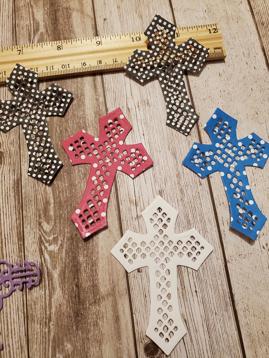 10 Paper Cutouts Cross Diecuts Scrapbooking Junk Journaling Cardmaking ...