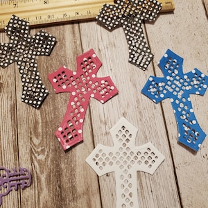 10 Paper Cutouts Cross Diecuts Scrapbooking Junk Journaling Cardmaking ...