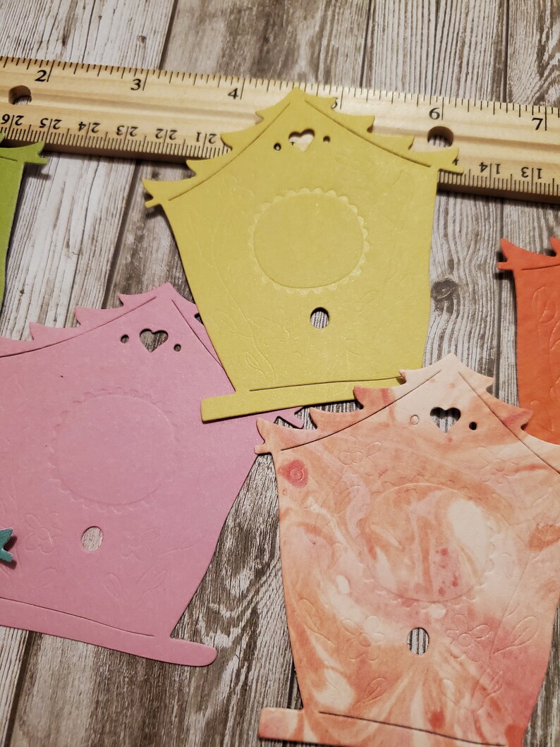 Birdhouse Paper Cutouts Diecuts 12 Pieces Scrapbooking - Etsy