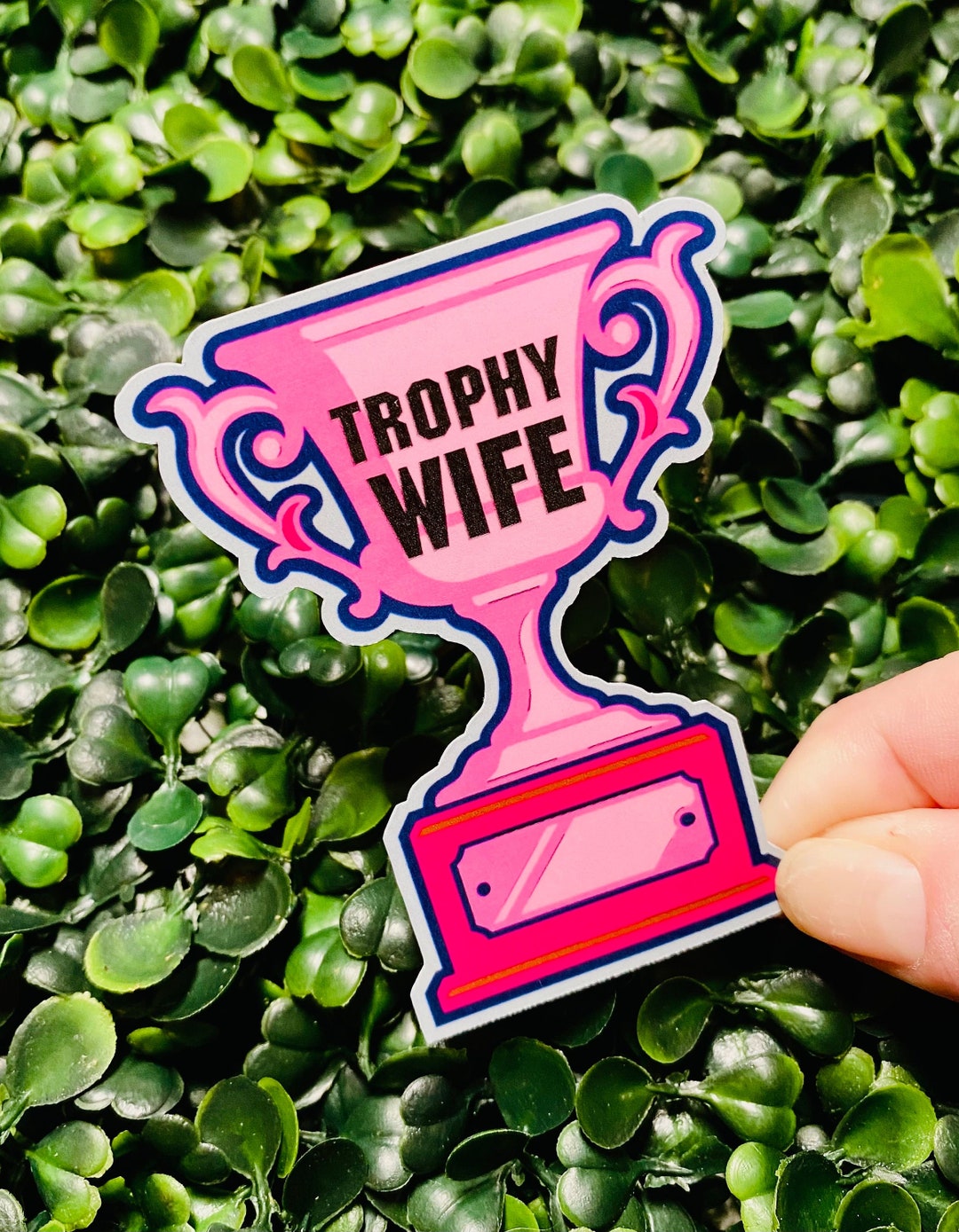 Trophy Wife Sticker Wife Sticker Waterproof Sticker - Etsy
