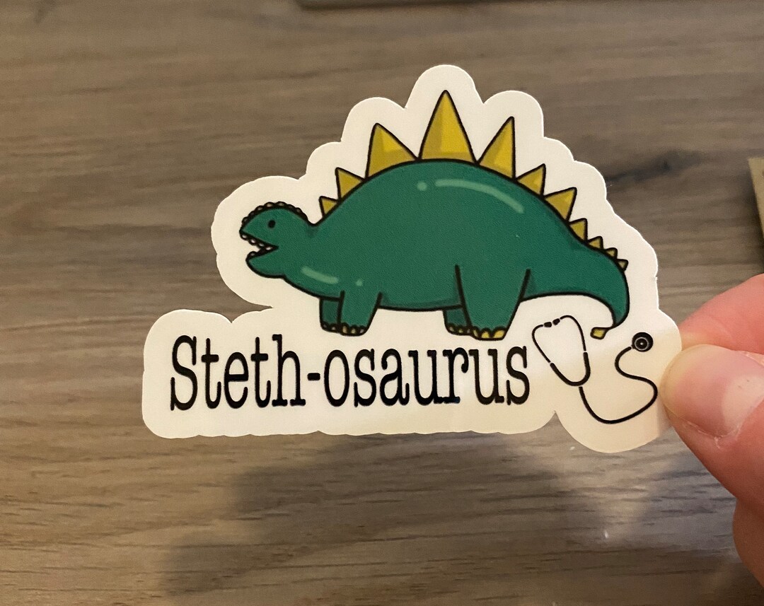 Steth-osaurus Sticker Medical Sticker Funny Medical - Etsy