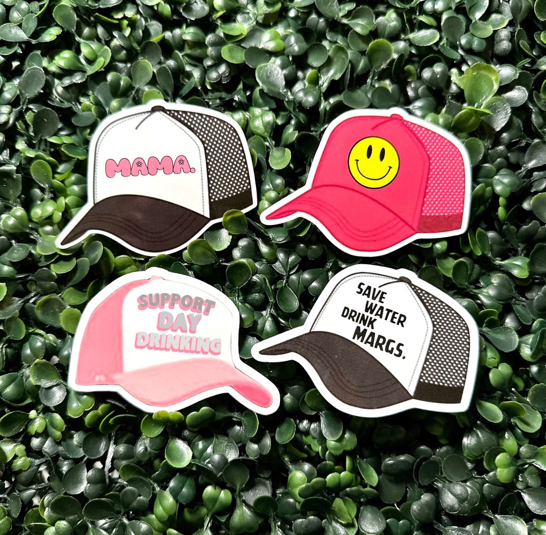 Trucker Hat Sticker Trucker Hats Cute Stickers Sticker - Etsy