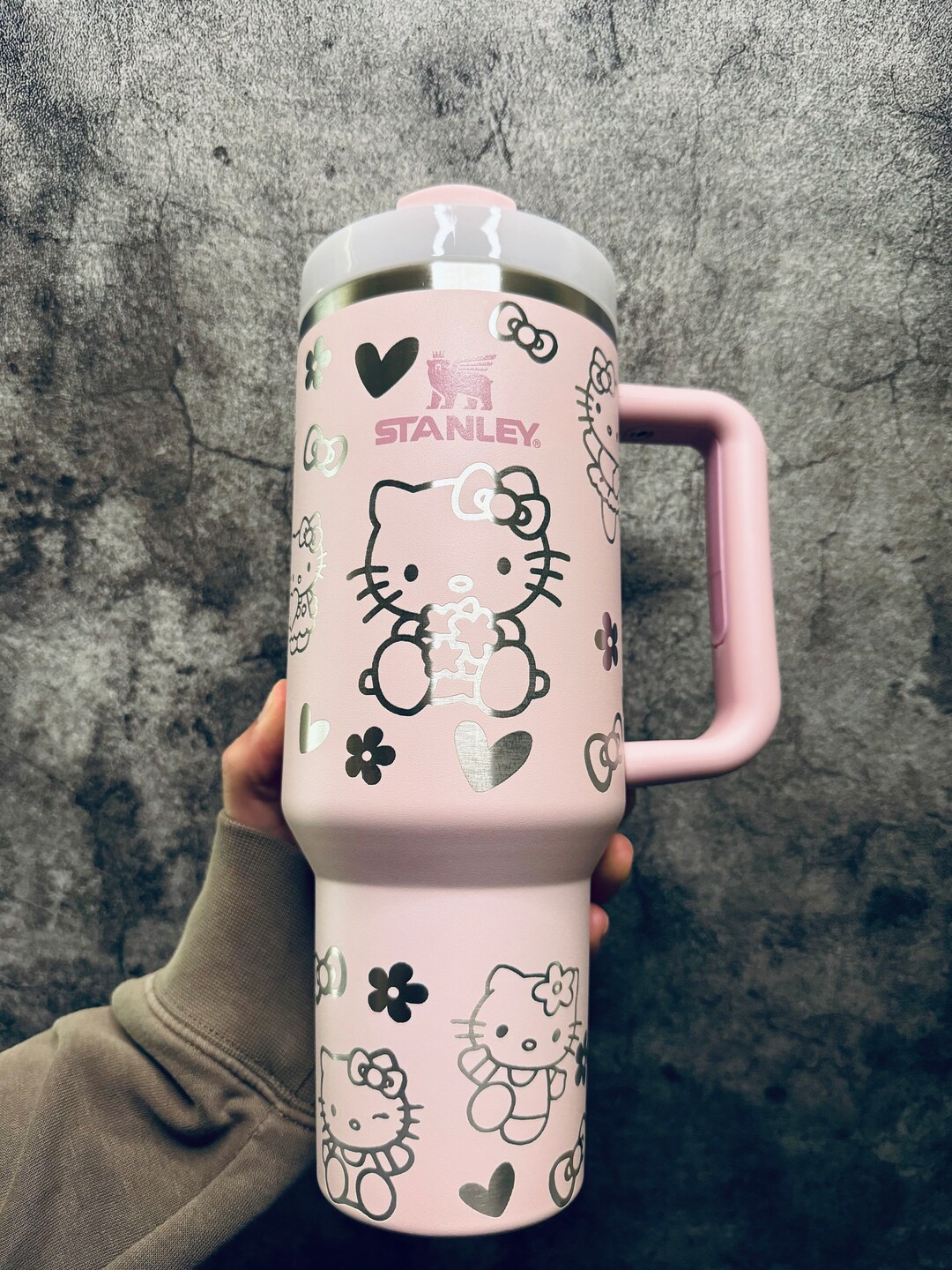 Hello Kitty Stanley 40oz Tumber Laser Engraved - Etsy