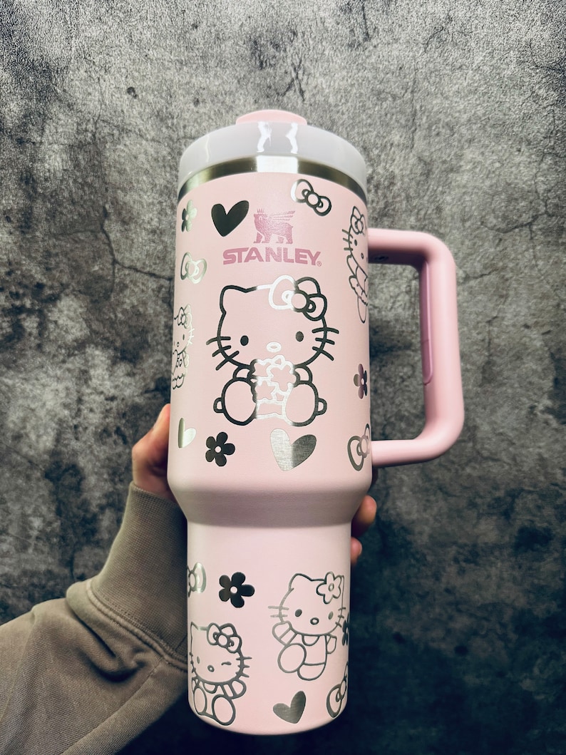 Hello Kitty Stanley 40oz Tumber Laser Engraved - Etsy
