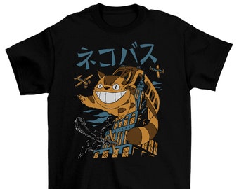 Cat Bus T Shirt - Etsy