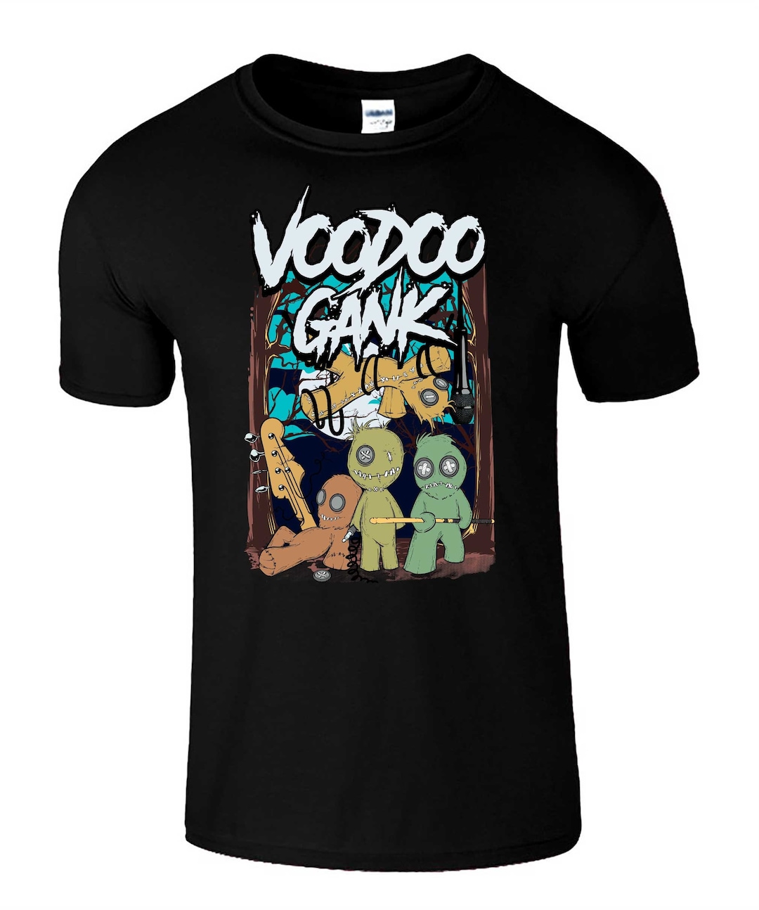 Voodoo Gang Horror T-shirt Mens Funny Shirt Design Novelty Gift Top - Etsy