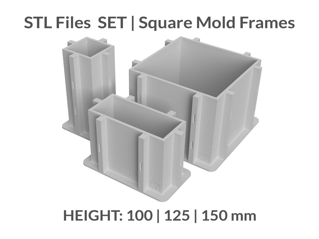 3D Files |mold Master Box STL Pack for Silicone Mold Makers | Reusable ...