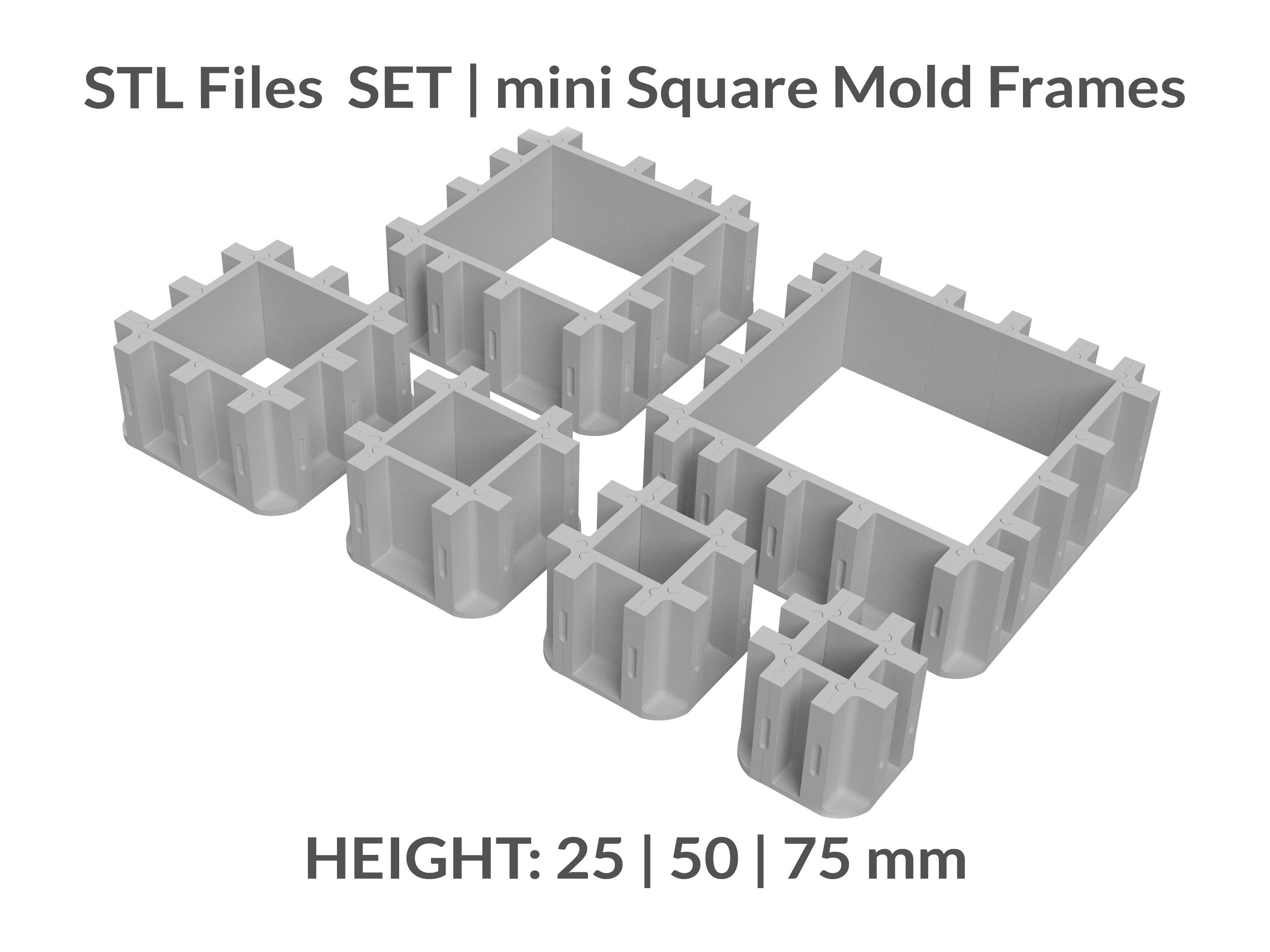 3D Files | Mini Mold Master Box STL Pack for Silicone Mold Makers ...