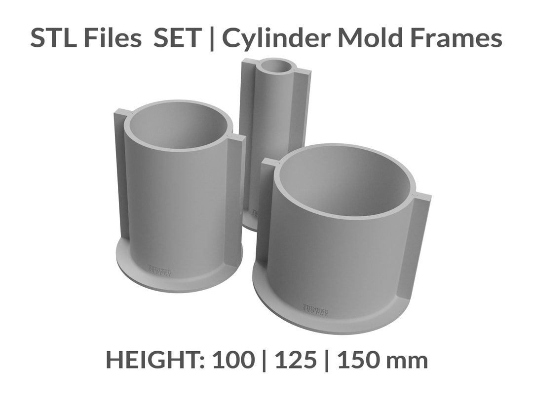 3D Files |mold Master Cylinder Box STL Pack for Silicone Mold Makers ...