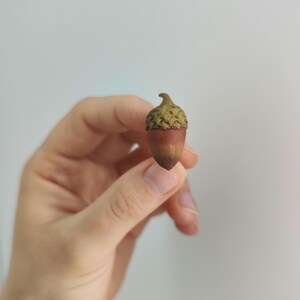 Acorn and Oak Leaf Pin Sets, Brown Brooch Pin, Leaf Brooch, Handmade ...