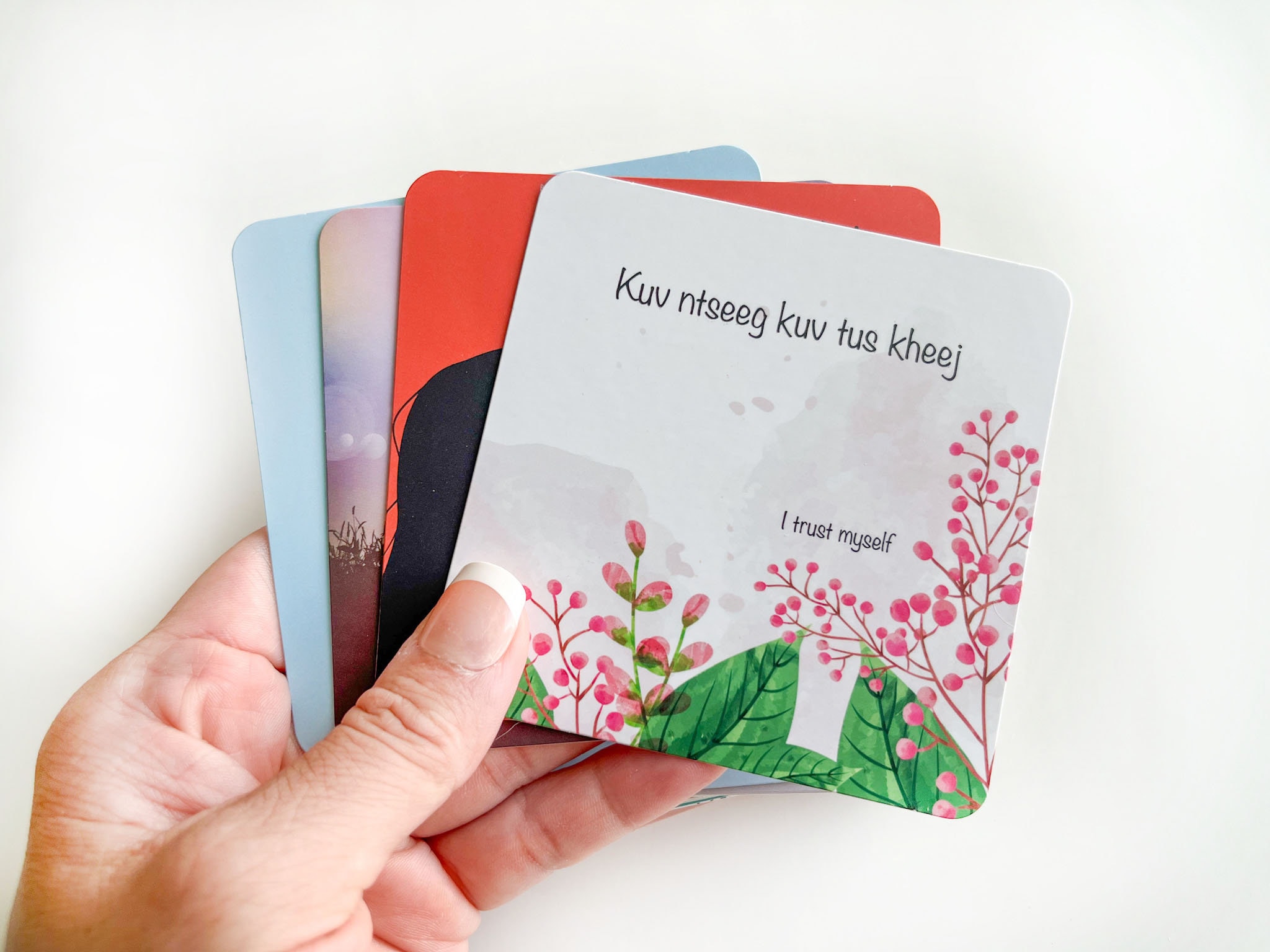 Positive Hmong Affirmation Cards Set - Etsy