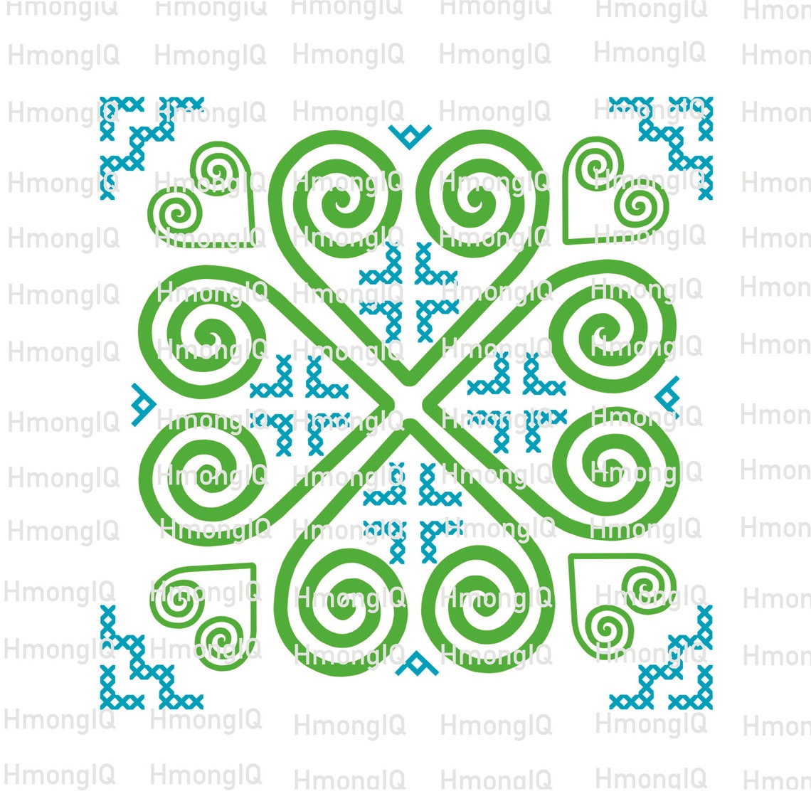 Hmong Heart Design 2 Hmong Pattern Hmong Digital Hmong SVG - Etsy