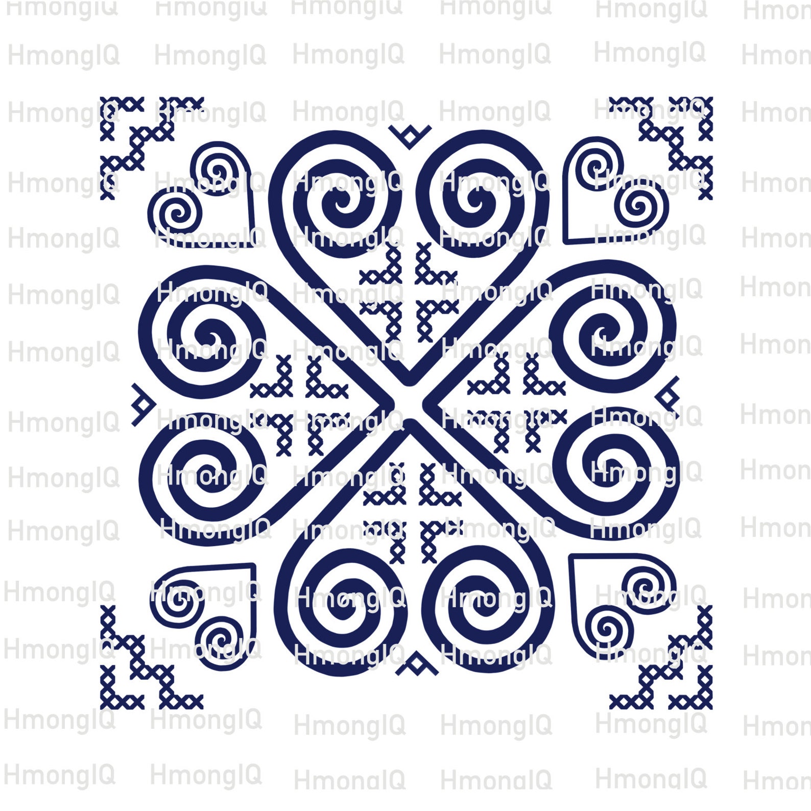 Hmong Heart Design 2 Hmong Pattern Hmong Digital Hmong SVG - Etsy